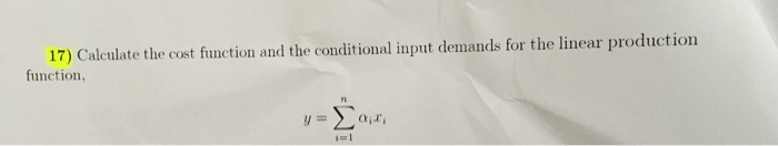 Solved 17 Calculate The Cost Function And The Conditional