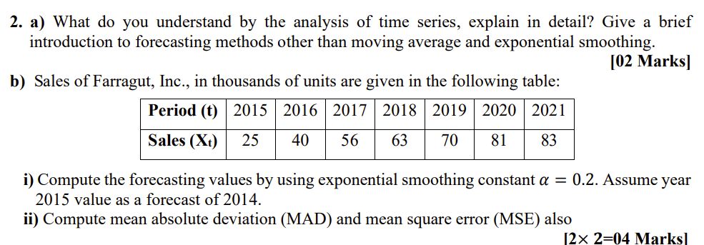 Solved a) ﻿What do you understand by the analysis of time | Chegg.com