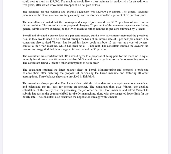 When George Terrell died in 1996, he left his | Chegg.com