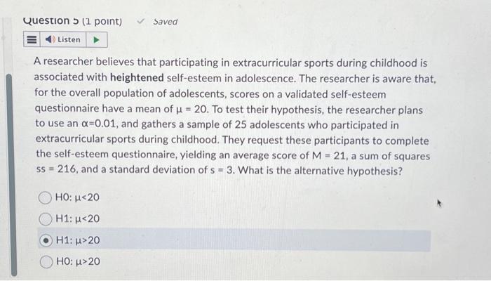 Solved A researcher believes that participating in | Chegg.com Solved A researcher believes that participating in | Chegg.com