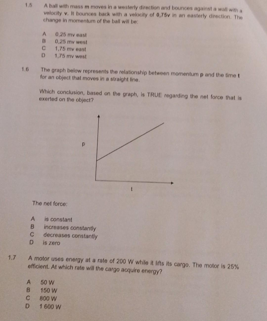 Solved Multiple-choice questions. Four options are given as | Chegg.com