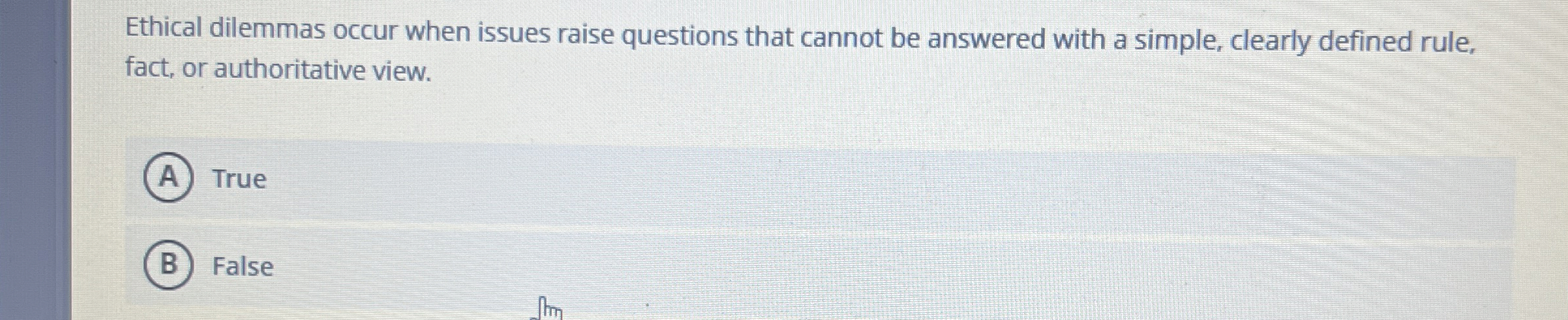 Solved Ethical dilemmas occur when issues raise questions | Chegg.com