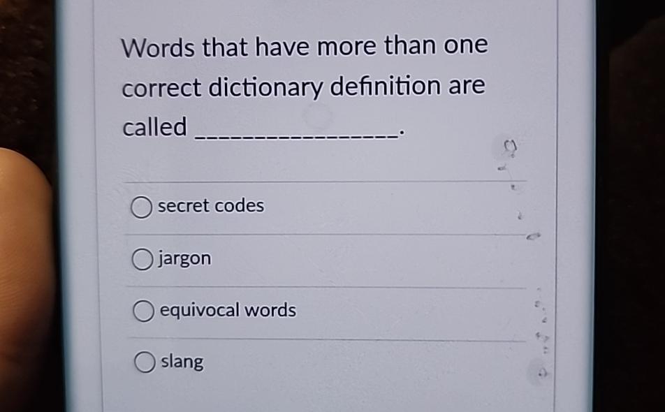 Solved Words that have more than one correct dictionary | Chegg.com