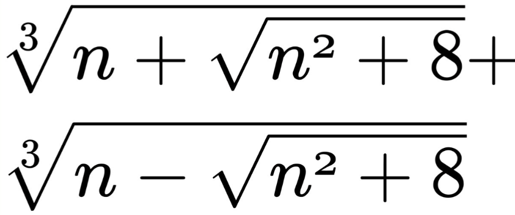 How to solve n+n2+823+n-n2+823 | Chegg.com