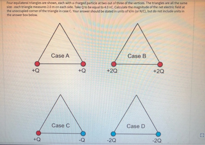 Solved Four equilateral triangles are shown, each with a | Chegg.com