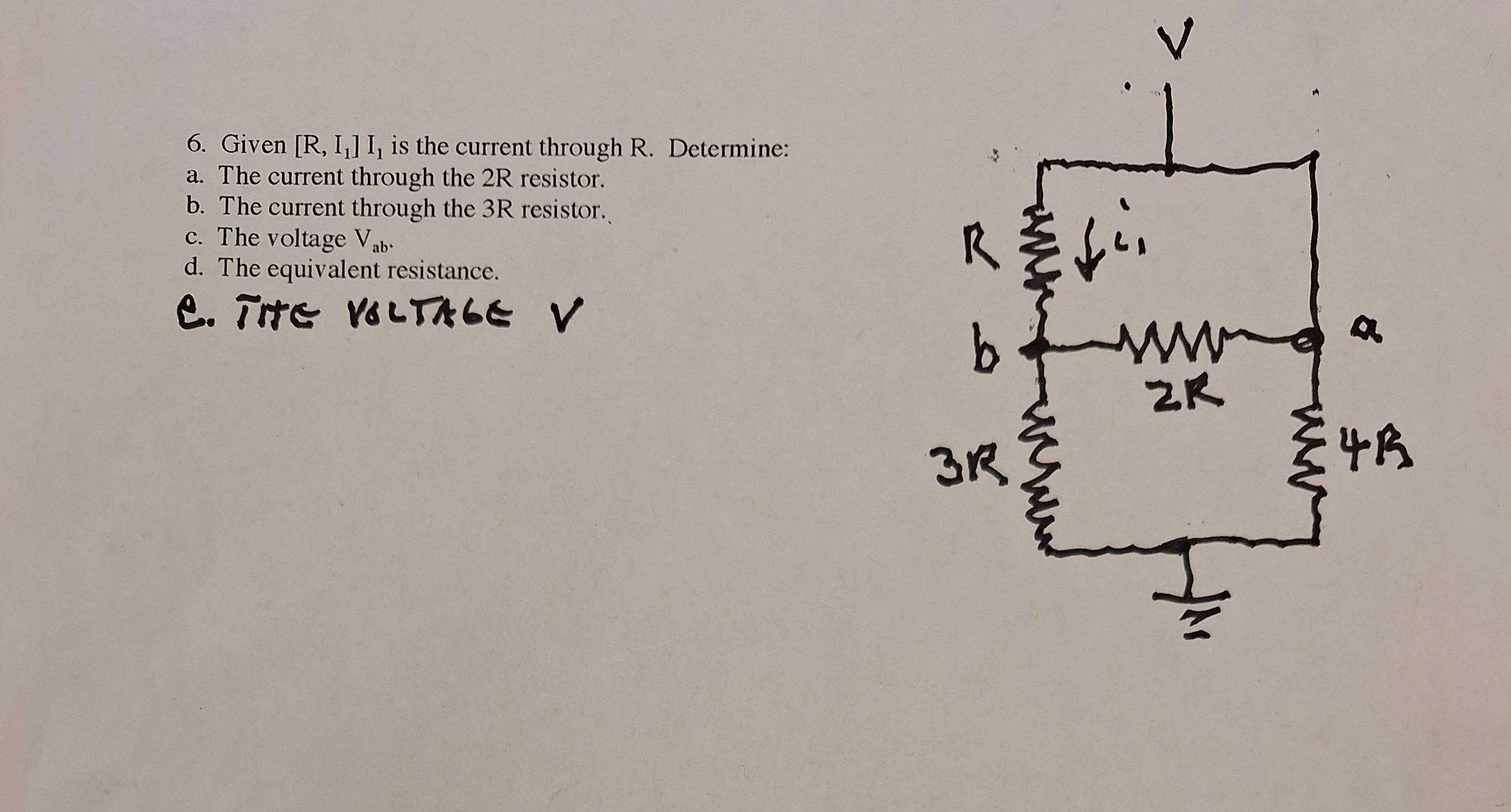 Solved Given [R,I1]I1 ﻿is the current through R. | Chegg.com