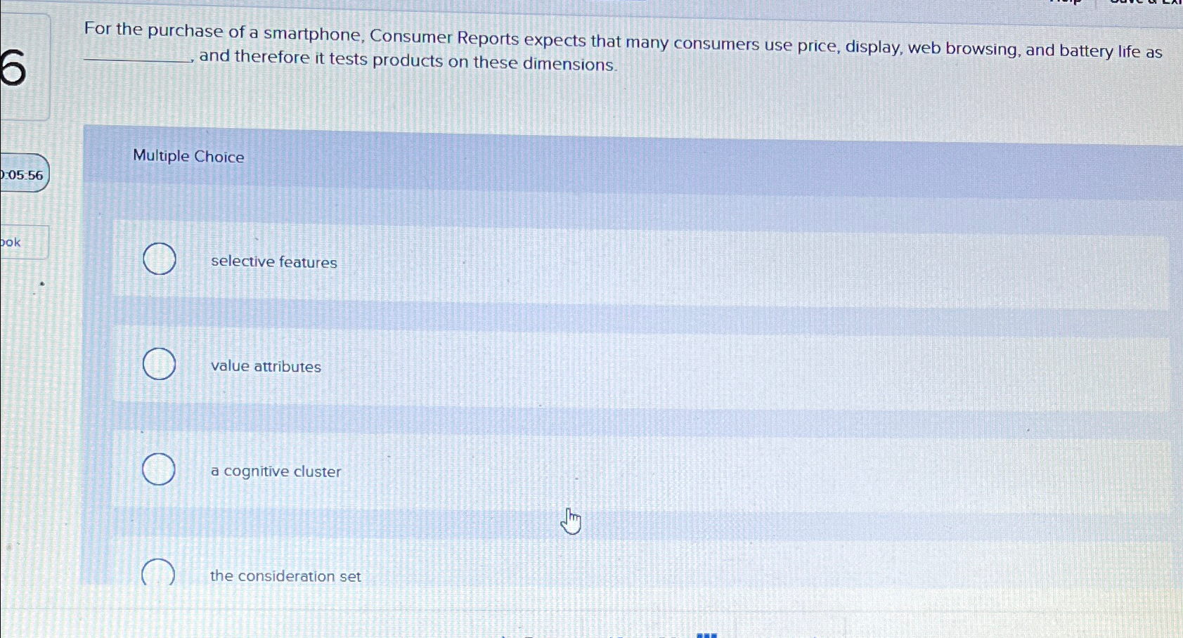 Solved For the purchase of a smartphone, Consumer Reports | Chegg.com