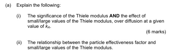 Solved (a) Explain the following: (i) The significance of | Chegg.com