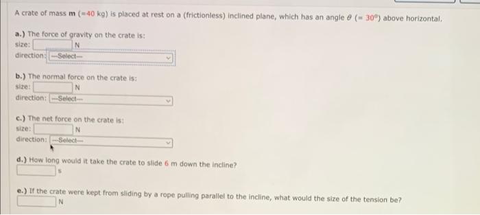 Solved he figure below shows a 50 kg object being acted upon | Chegg.com