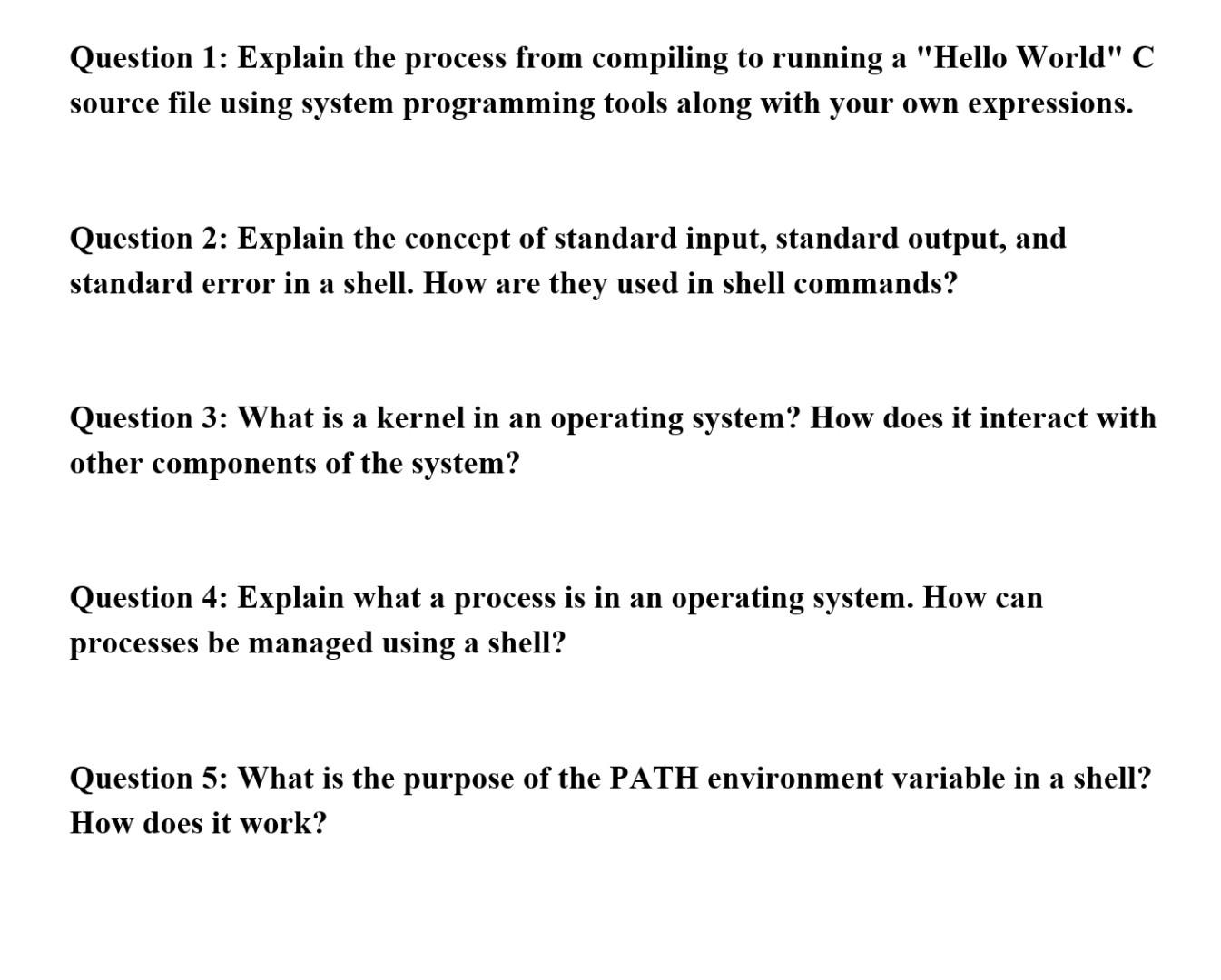 Solved Question 1 Explain The Process From Compiling To