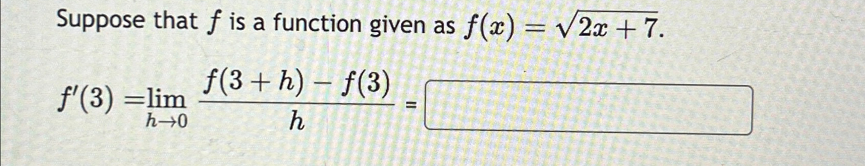 Solved Suppose that f ﻿is a function given as | Chegg.com