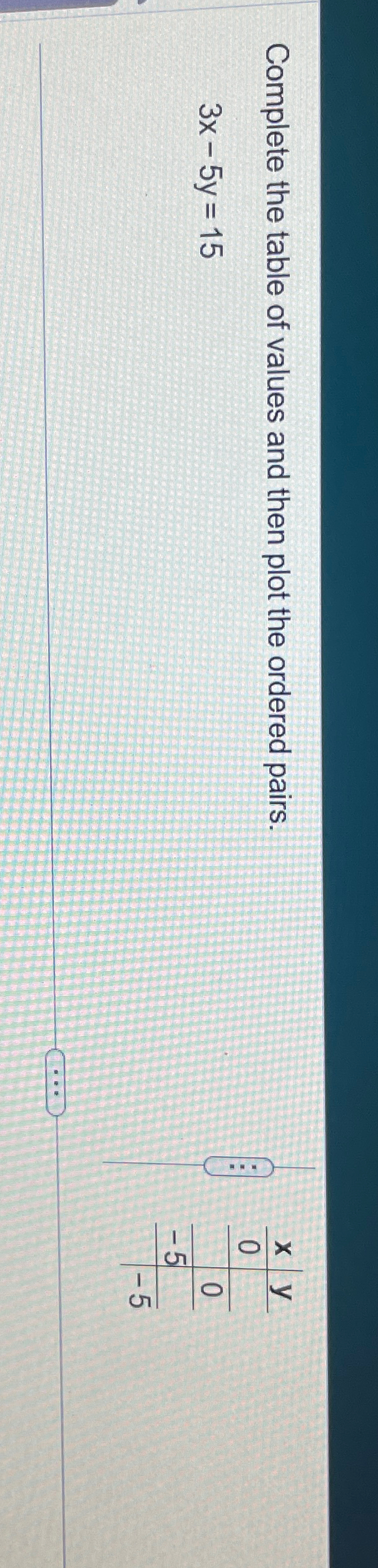 Solved Complete the table of values and then plot the | Chegg.com