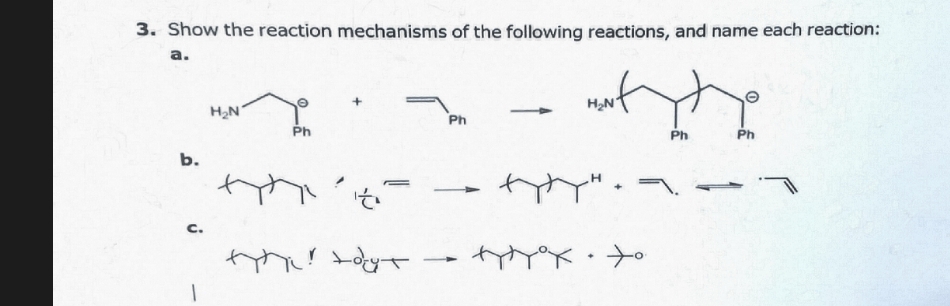 Solved Show the reaction mechanisms of the following | Chegg.com