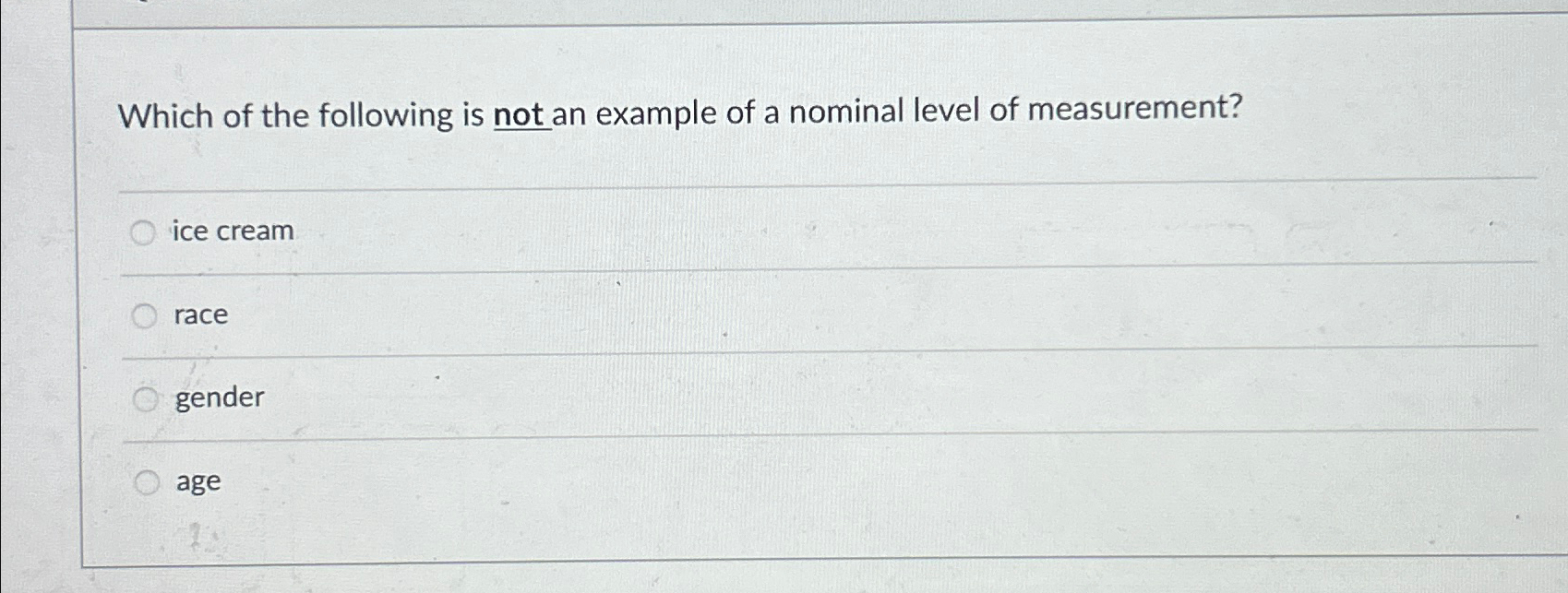 Solved Which of the following is not an example of a nominal | Chegg.com