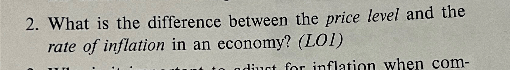 Solved What is the difference between the price level and | Chegg.com