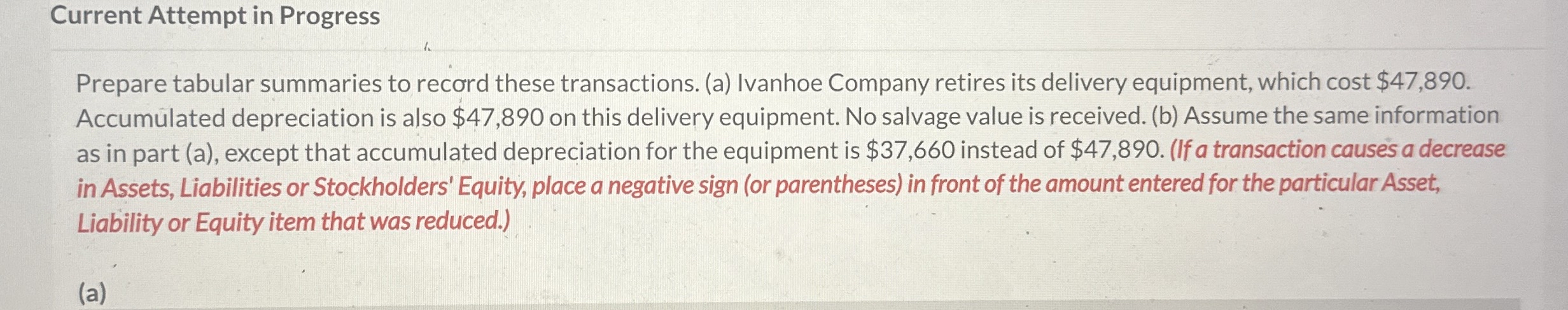 Solved Current Attempt in ProgressPrepare tabular summaries | Chegg.com