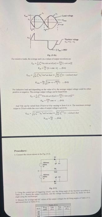 Solved Controlled Rectifiers - Single Phase Full Wave | Chegg.com
