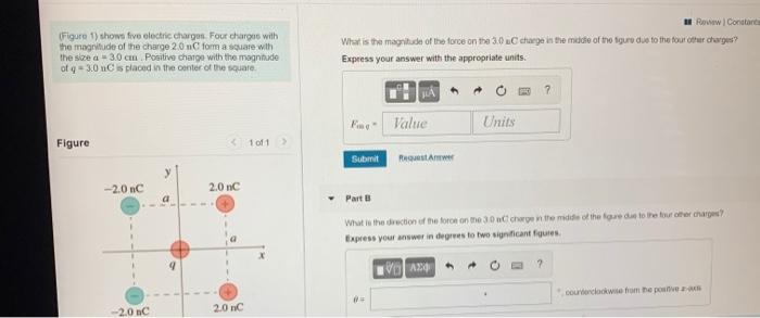 Solved Figure 1) showsfive electric charge. Four charges | Chegg.com Solved Figure 1) showsfive electric charge. Four charges | Chegg.com