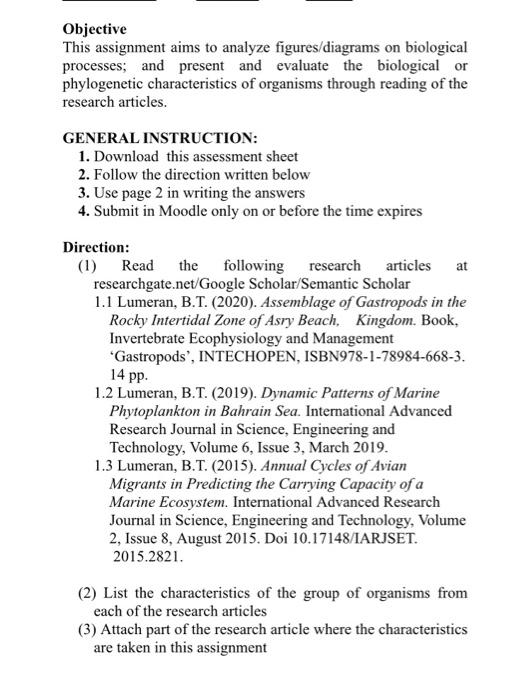 Solved Objective This assignment aims to analyze | Chegg.com