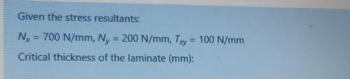 The elastic modulus vvx for a glass/epoxy laminate | Chegg.com