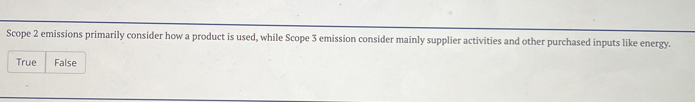 Solved Scope 2 ﻿emissions primarily consider how a product | Chegg.com