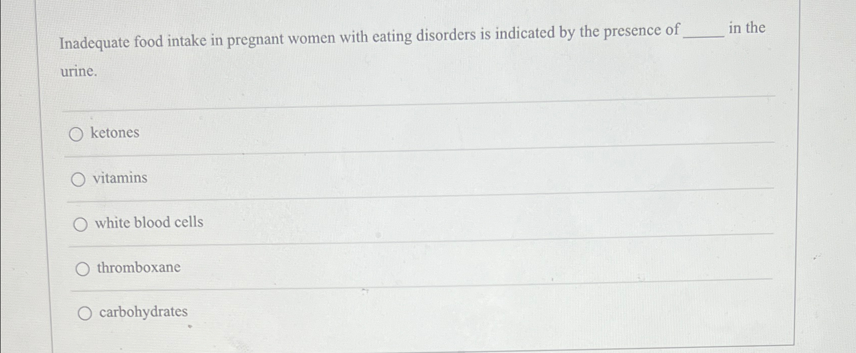 Solved Inadequate food intake in pregnant women with eating | Chegg.com
