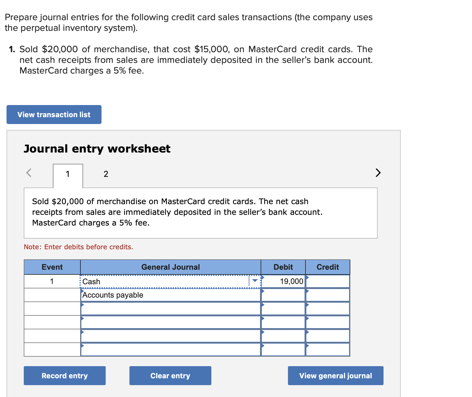 Solved Prepare journal entries for the following credit card | Chegg.com