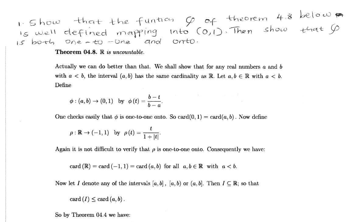 Solved Show That The Funtion φ of Theorem 4 8 belowis Well