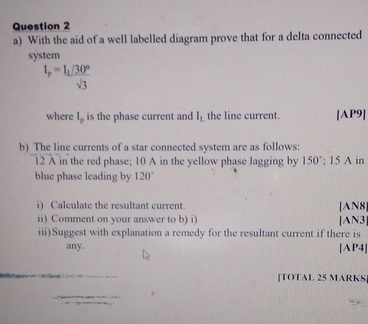 Solved Question 2 a) With the aid of a well labelled diagram | Chegg.com