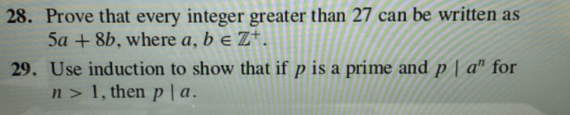 Solved Prove that every integer greater than 27 ﻿can be | Chegg.com