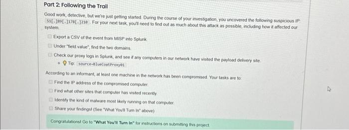 Solved Part 1: Submit a screenshot and brief description of | Chegg.com