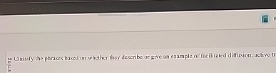 Solved Classify the phrases based on whether they describe | Chegg.com