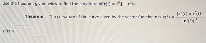 Solved Find The Curvature Of R T 4t2 Ln T Tln T At The