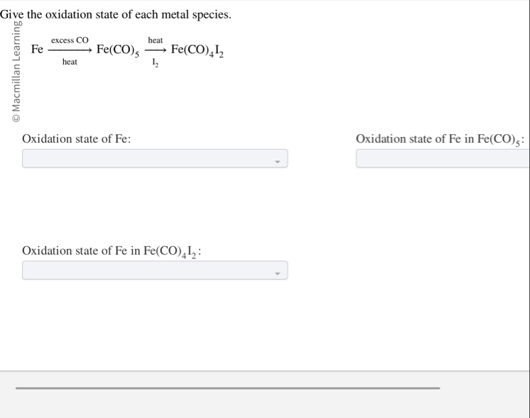 Solved Give the oxidation state of each metal | Chegg.com