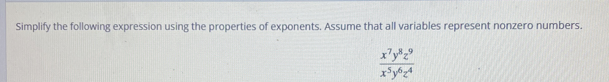 Solved Simplify the following expression using the | Chegg.com