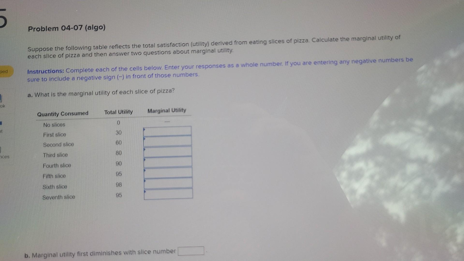 Solved Suppose the following table reflects the total | Chegg.com