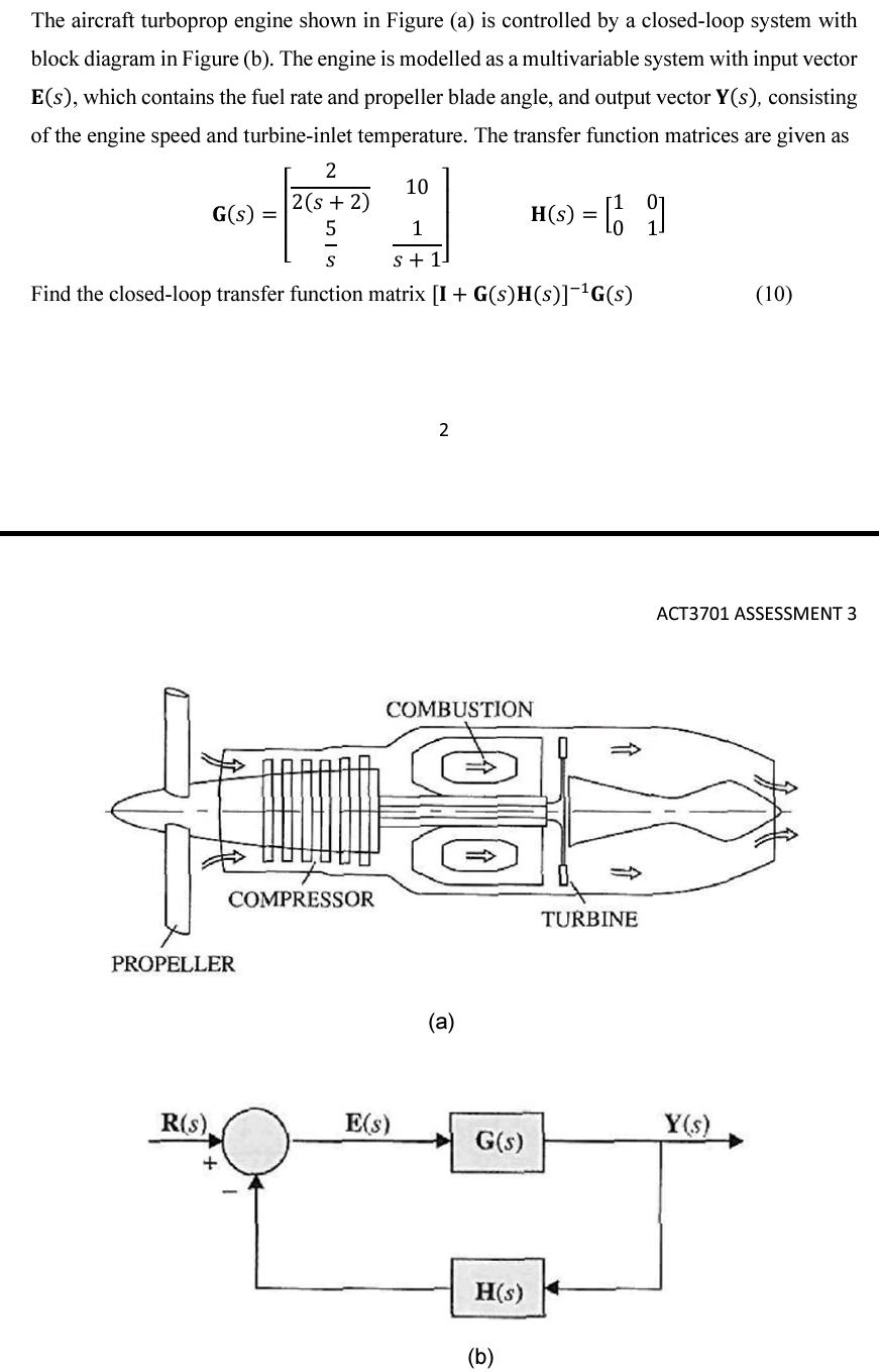 Solved I need help with this question.The aircraft turboprop | Chegg.com