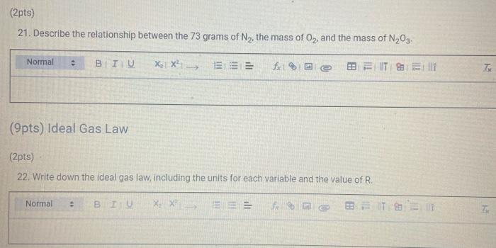 Solved (2pts) 21. Describe the relationship between the 73 | Chegg.com