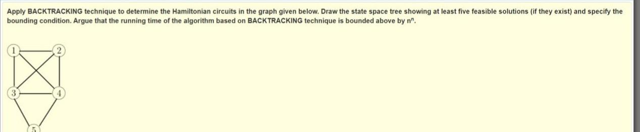 Apply BACKTRACKING technique to determine the | Chegg.com