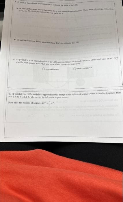 Note tbut the vohume of in phece is V:34mr3. | Chegg.com