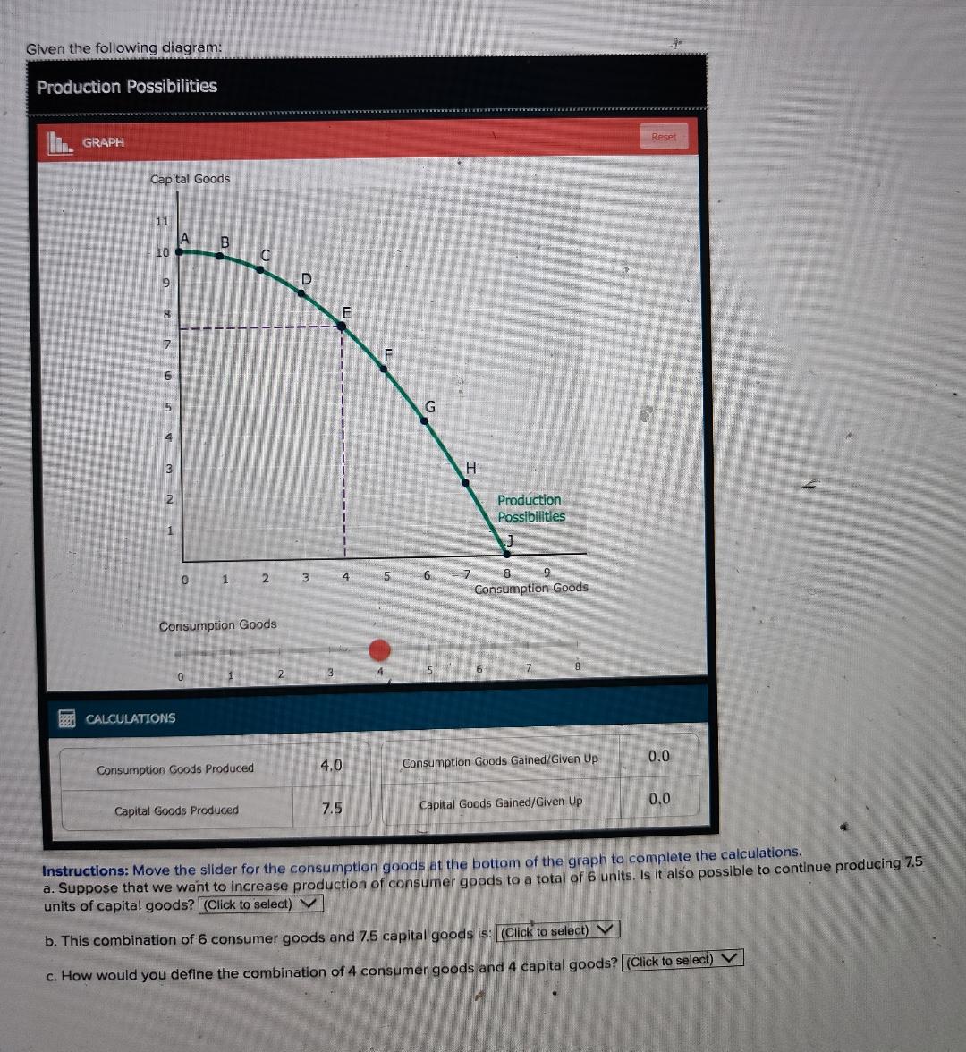 Solved Given the following diagram:Production | Chegg.com