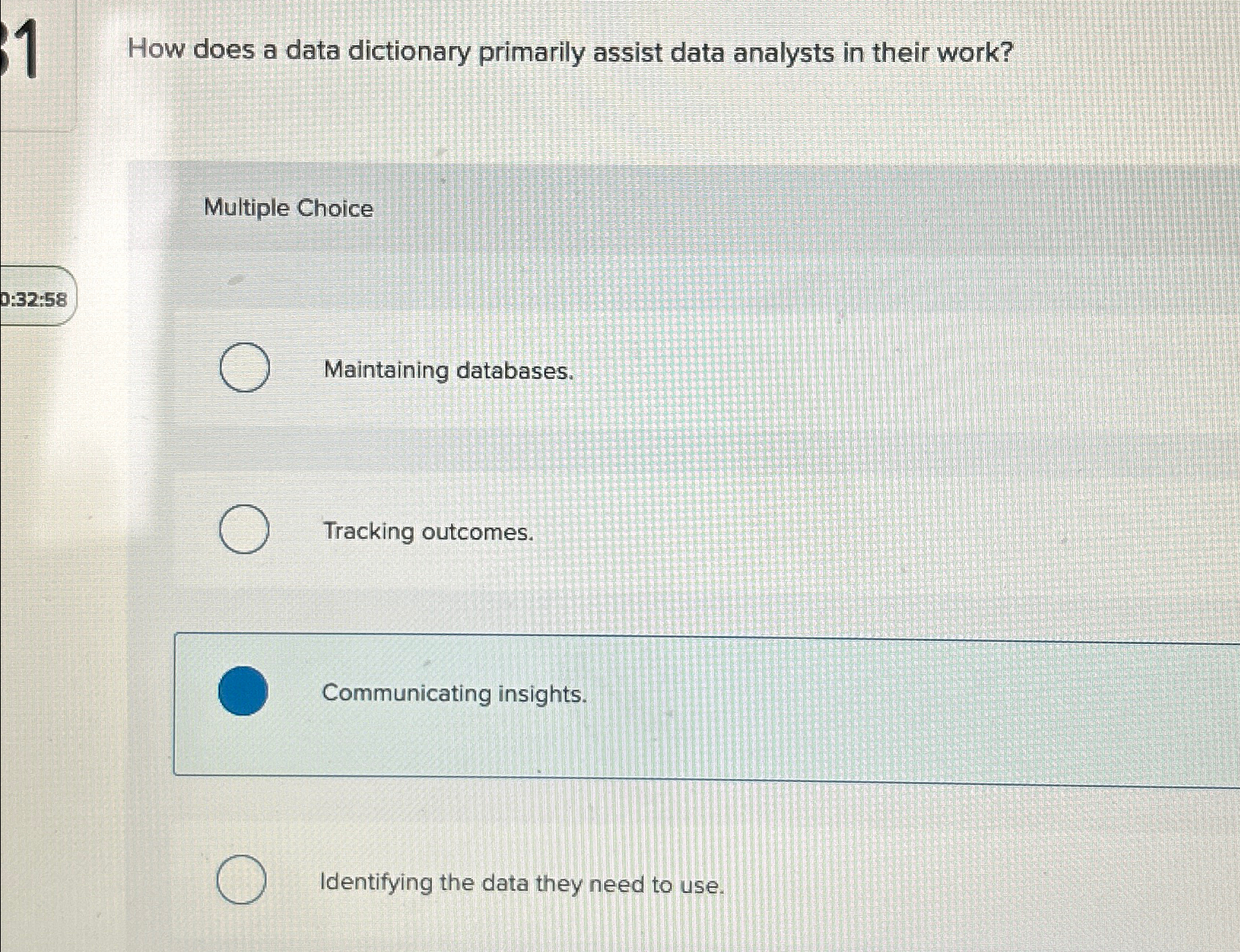 Solved 1 ﻿How does a data dictionary primarily assist data | Chegg.com