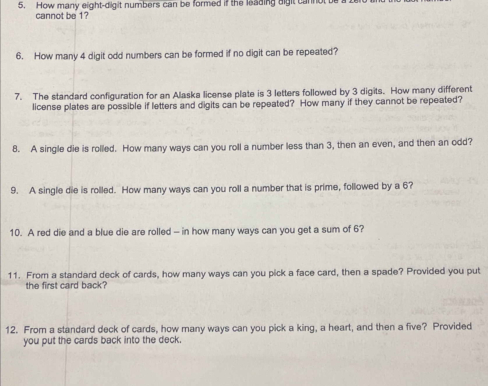 How many eight-digit numbers can be formed if the | Chegg.com