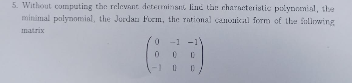Solved Without computing the relevant determinant find the | Chegg.com