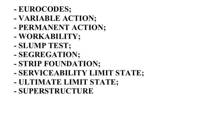 Solved - EUROCODES; - VARIABLE ACTION; PERMANENT ACTION; - | Chegg.com