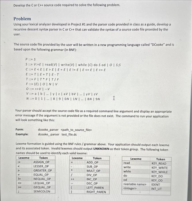 Develop the C or Ct+ source code required to solve | Chegg.com