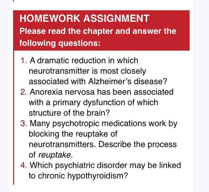 Solved HOMEWORK ASSIGNMENT Please read the chapter and | Chegg.com Solved HOMEWORK ASSIGNMENT Please read the chapter and | Chegg.com