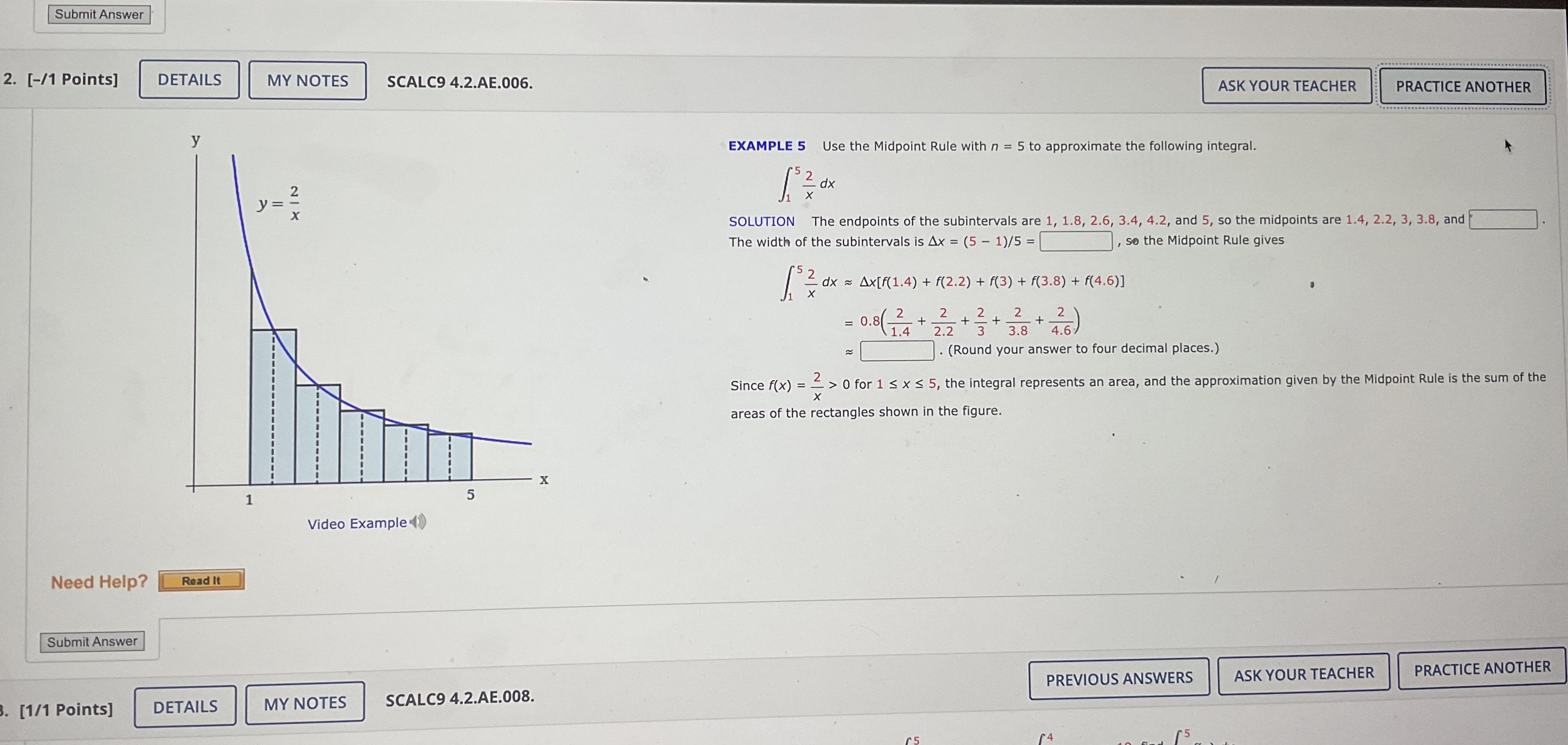 Solved [-/1 ﻿Points]SCALC9 4.2.AE.006.PRACTICE | Chegg.com