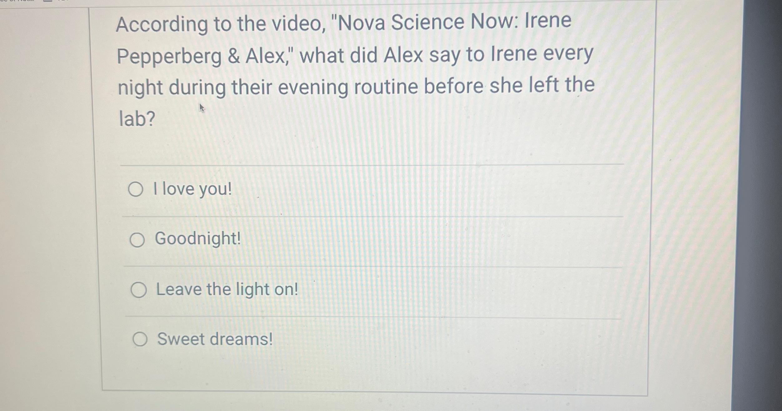 Solved According to the video, "Nova Science Now: Irene | Chegg.com
