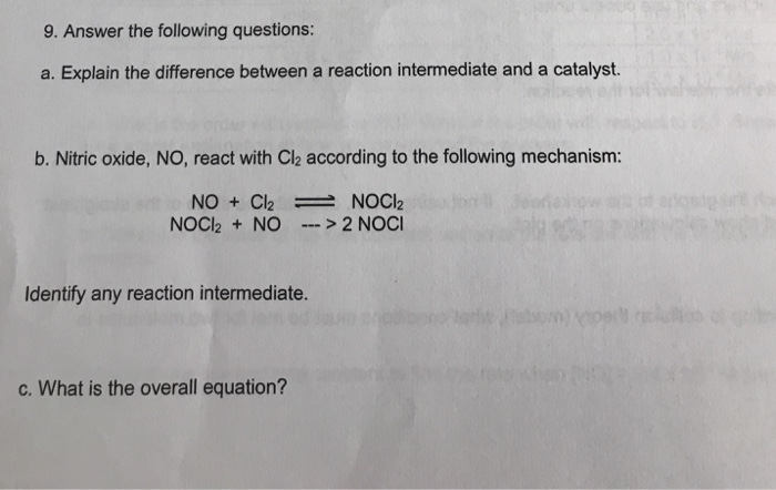 Solved 9. Answer the following questions: a. Explain the | Chegg.com